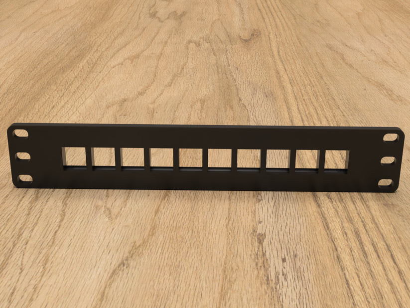 10 Inch Rack Mount for 10 Keystone Jacks – Hive Tech Solutions