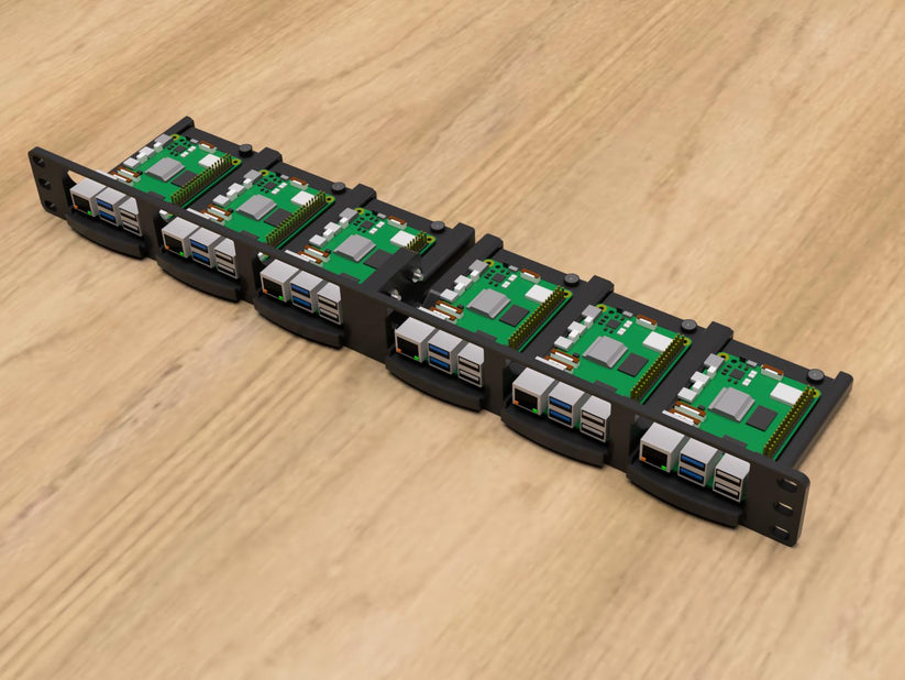 Rack mount for 3x Raspberry Pi's (Modular) – Hive Tech Solutions