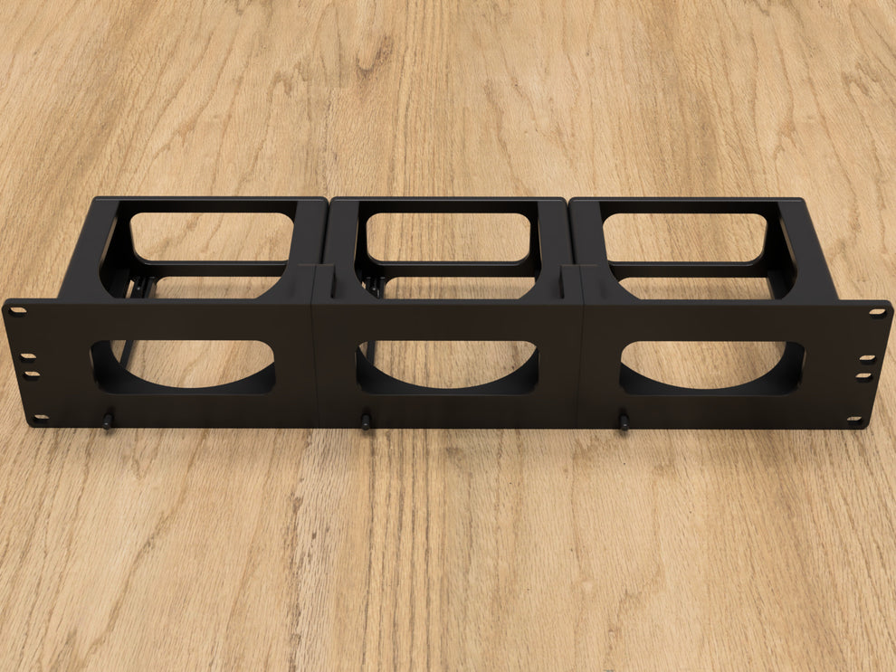 2U Rack mount for 3x Apple M4 Mac Mini / Mini Pro – Hive Tech Solutions