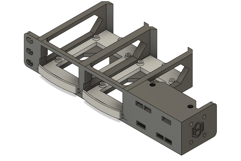RaspberryPi 3b / 4/ Zero Multiple Rack Mount (Modular) – Hive Tech ...